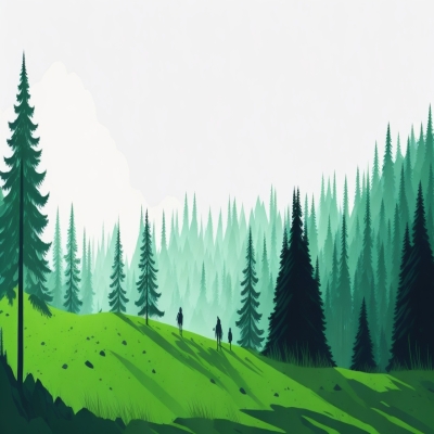 forest landscape mountain - KDE Store