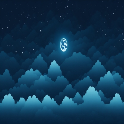 Vector Night Sky Clouds - KDE Store