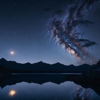 Dark lake night wallpaper - KDE Store
