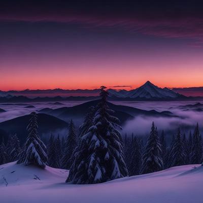 Winter mountain wallpaper - KDE Store