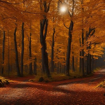 Beautiful forest road - KDE Store