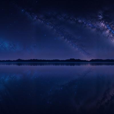 Dark lake night wallpaper - KDE Store