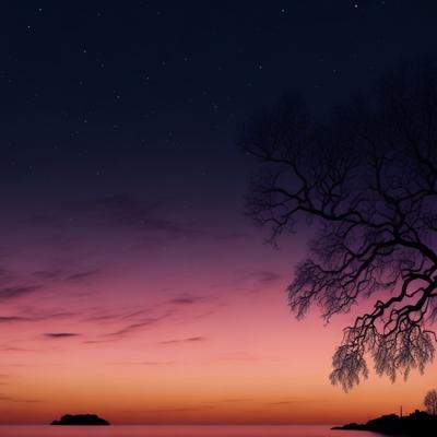 Tree Lake Evening - KDE Store