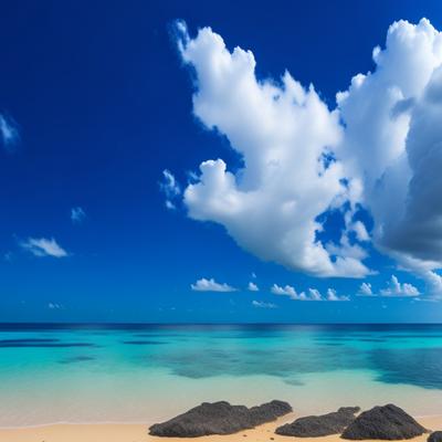 Clouds Blue sea View - KDE Store
