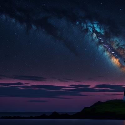 Colorful Night Starry Sky - KDE Store