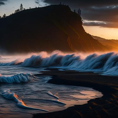 Beach wave wallpaper - KDE Store