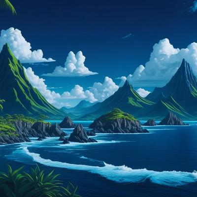 Digital art sea wallpaper - KDE Store