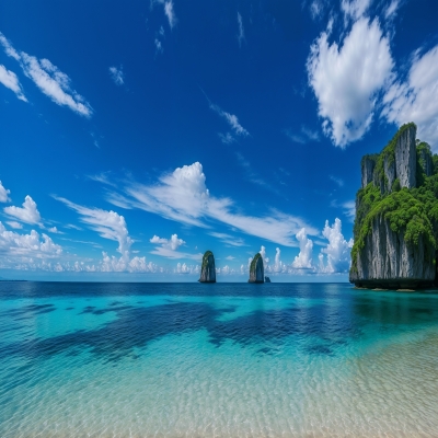 Beautiful blue sea wallpaper - KDE Store