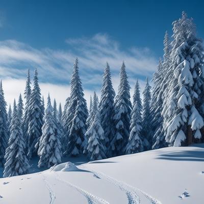 winter tree mountain - KDE Store