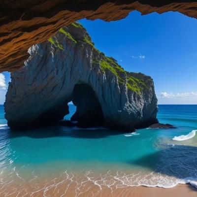 Cave beach wallpaper - KDE Store
