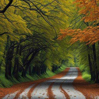 Road forest wallpaper - KDE Store