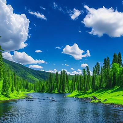 Landscape river wallpaper - KDE Store