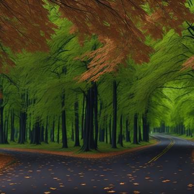 Forest road wallpaper - KDE Store