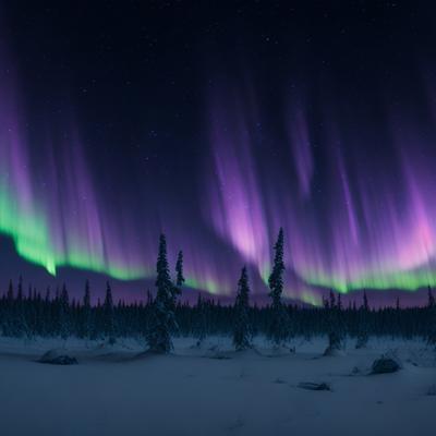 Winter night forest - KDE Store