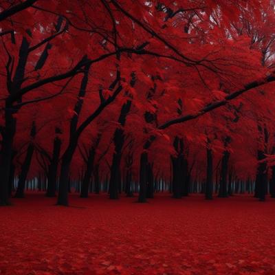 Red forest wallpaper - KDE Store