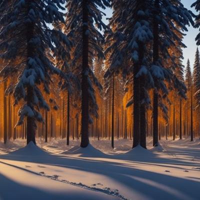 Winter forest wallpaper - KDE Store