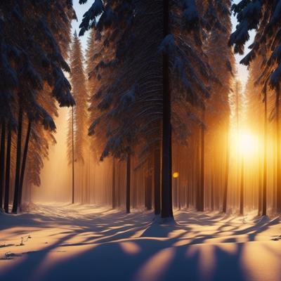Winter forest wallpaper - KDE Store