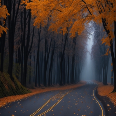 Forest road wallpaper - KDE Store