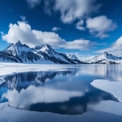 Winter lake wallpaper - KDE Store