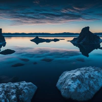 Winter lake wallpaper - KDE Store