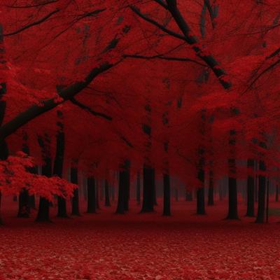Red forest wallpaper - KDE Store