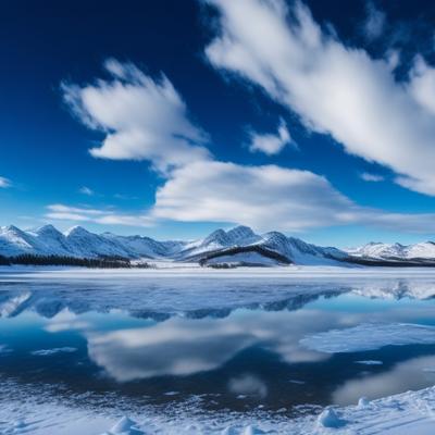 Winter lake wallpaper - KDE Store