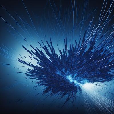 Abstract Blue Explosion - KDE Store