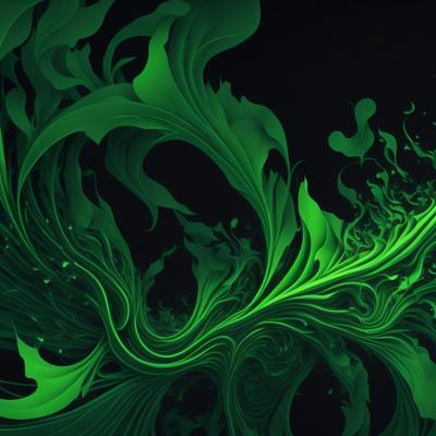 Abstract Design Green Fire - KDE Store