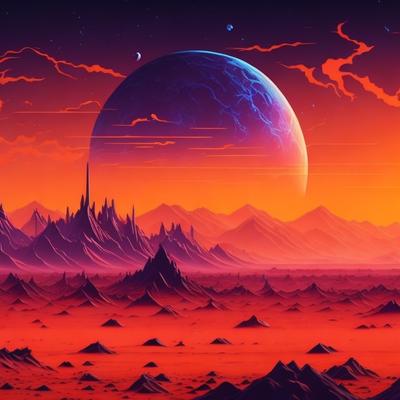 Alien Landscape Sunset - KDE Store