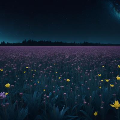 Flower night wallpaper - KDE Store