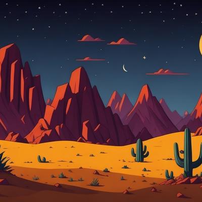 Night desert wallpaper - KDE Store