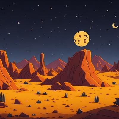 Night desert wallpaper - KDE Store
