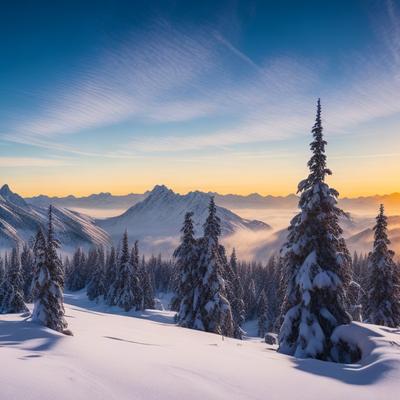 Winter mountain wallpaper - KDE Store
