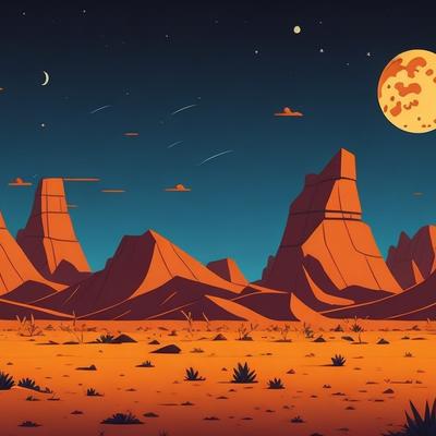 Night desert wallpaper - KDE Store