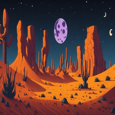 Night desert wallpaper - KDE Store