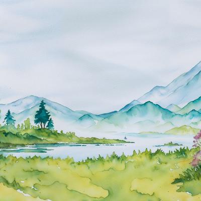 Digital art nature wallpaper - KDE Store