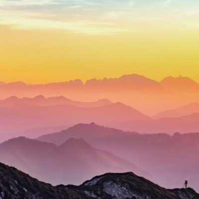 Pink toned thoughts on a hike - landscape - KDE Store