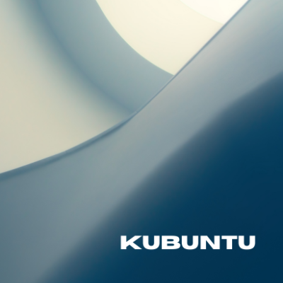 Kubuntu - Light blue light waves background - KDE Store