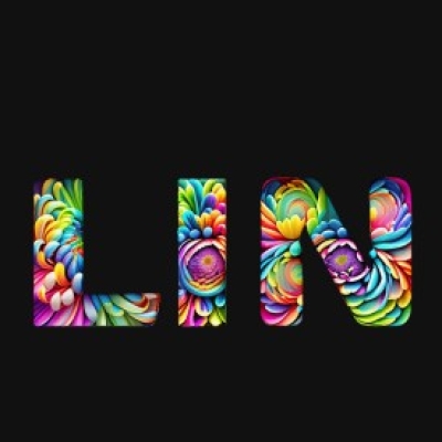 Spring and colorful Linux with flowers on black background - KDE Store