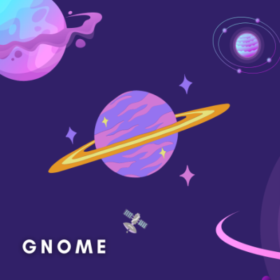Gnome - Purple space and planets - KDE Store