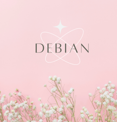 Debian - Floral and light pink wallpaper - KDE Store