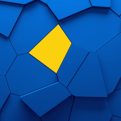 Blue and yellow shapes - KDE Store