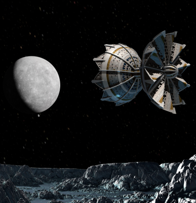 Gnome - Spatial station and moon - KDE Store