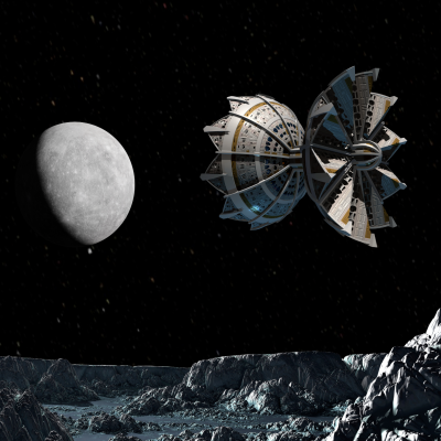 Spatial station and moon - addons.videolan.org