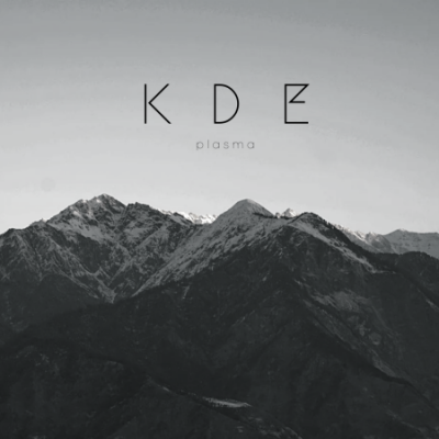 KDE Plasma - Black and white mountains - KDE Store