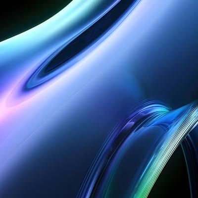 Blue Crystal Silky Curve Abstract - KDE Store