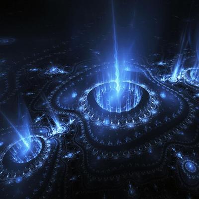 Fractal Abstract Neon Light-Abstract art desig.. - KDE Store