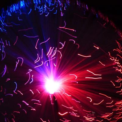 Blue purple rays glare abstract art - KDE Store