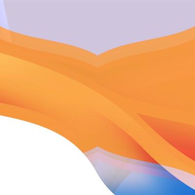 Simple orange waves abstract-Design Desktop - KDE Store