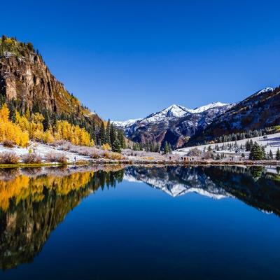 Crystal lake Late Autumn Tranquility Snowy - KDE Store